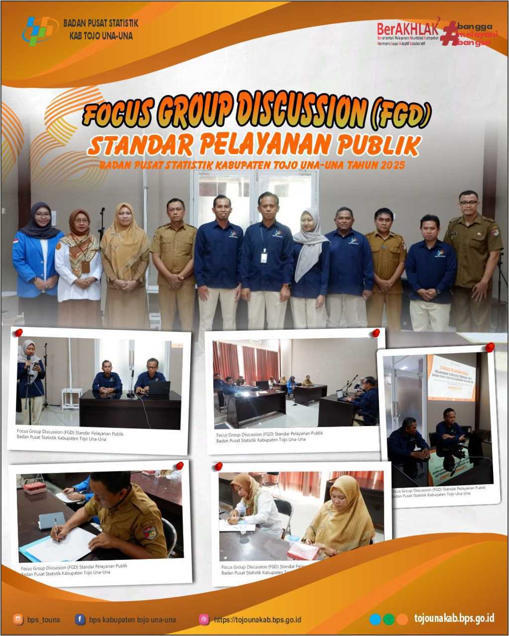 BPS Touna Gelar FGD Standar Pelayanan Publik Tahun 2025.
